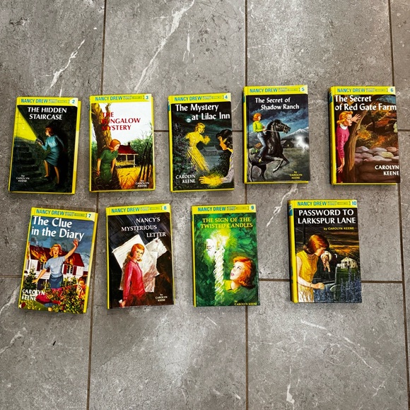 Nancy Drew | Other | Nancy Drew Mystery Book Collection Set Of 9 | Poshmark